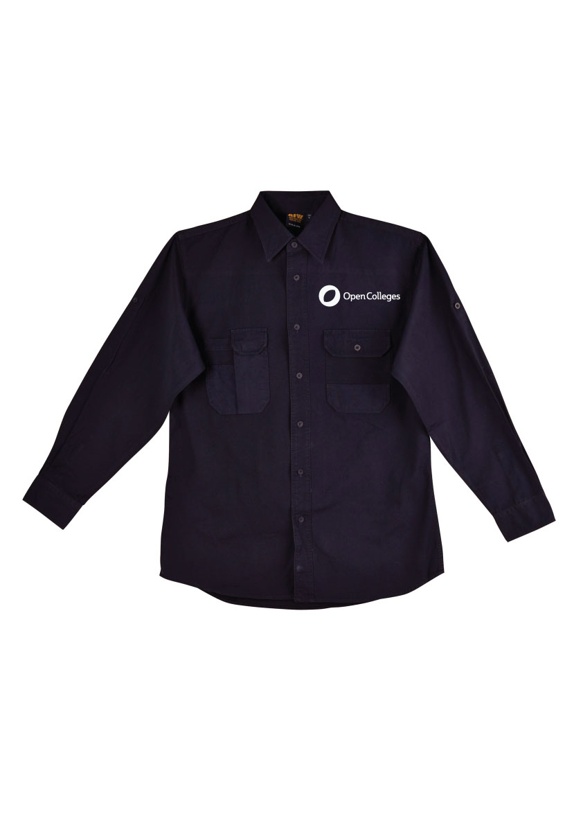 Open Colleges Open Colleges W EMB L S Work Shirt Uniformstar open-colleges-open-colleges-w-emb-l-s-work-shirt-uniformstar